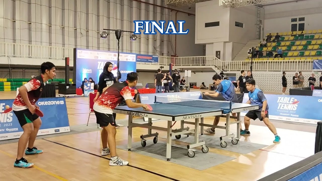 FINAL Kejuaraan Tenis Meja OKEZONE 2023 - Telkom vs Jasa Raharja - YouTube