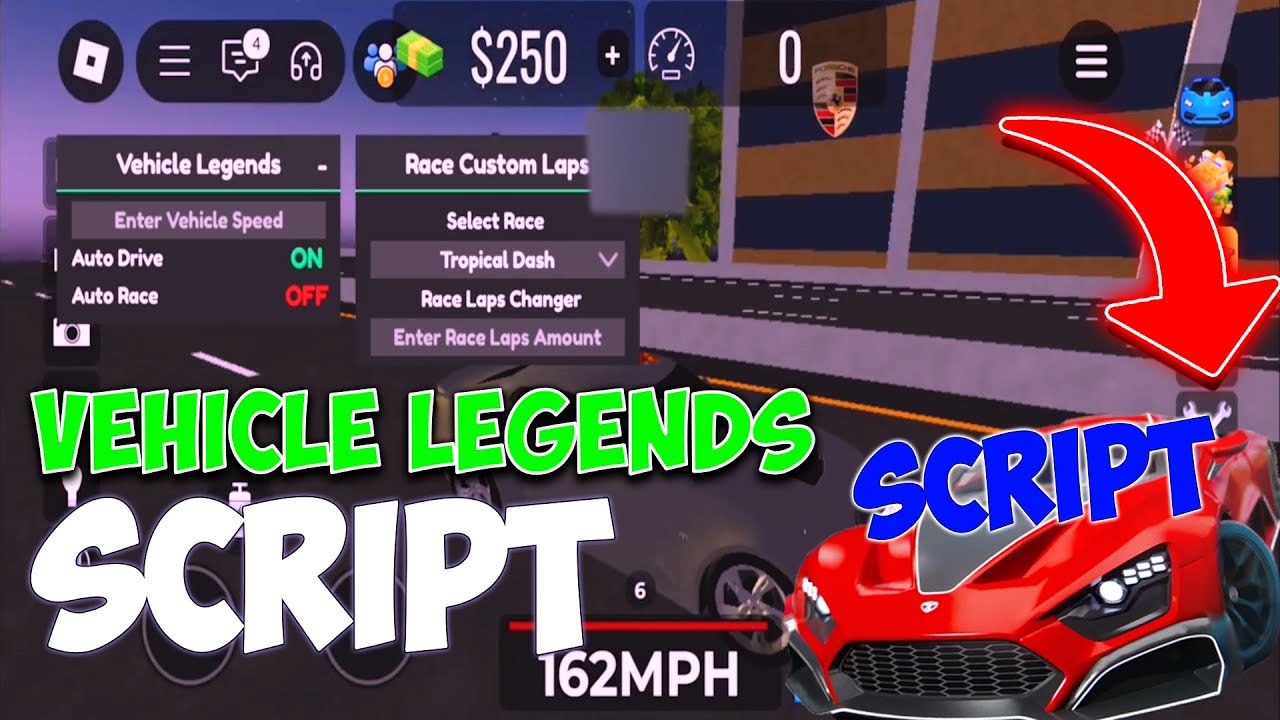 Vehicle Legends Script - Auto Farm | Auto Drive, Auto Race, Infinite ...