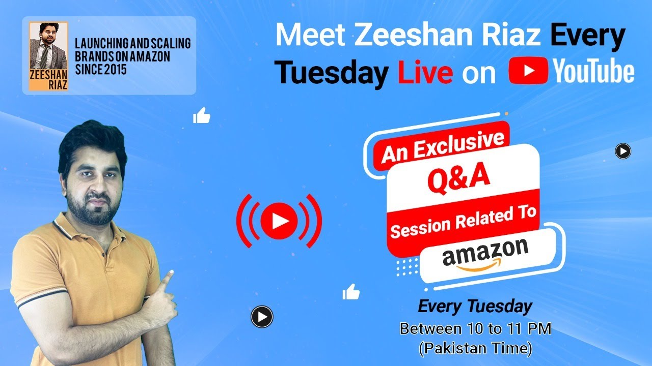 Live Q&A on Amazon with Zeeshan Riaz (8th August 2023) - YouTube