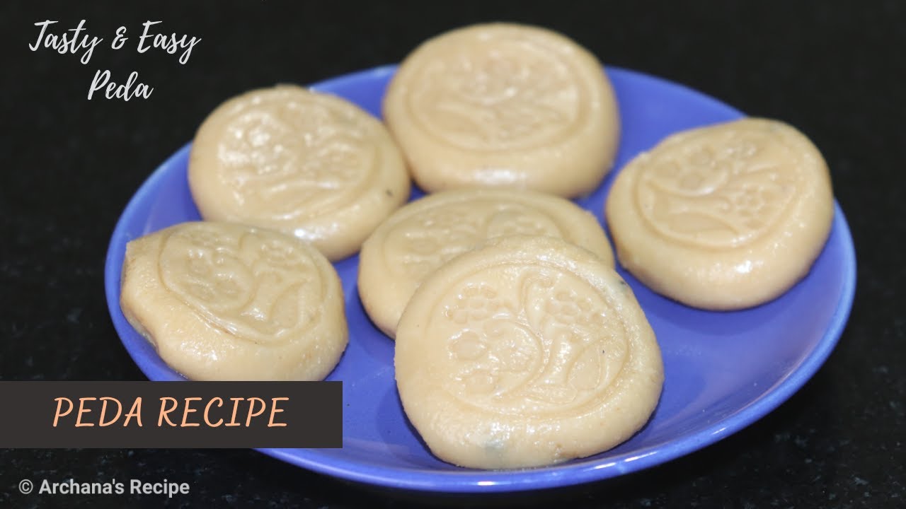 Peda Recipe | Mawa Peda | Khoya Peda | Sweets | Archana's Recipe - YouTube