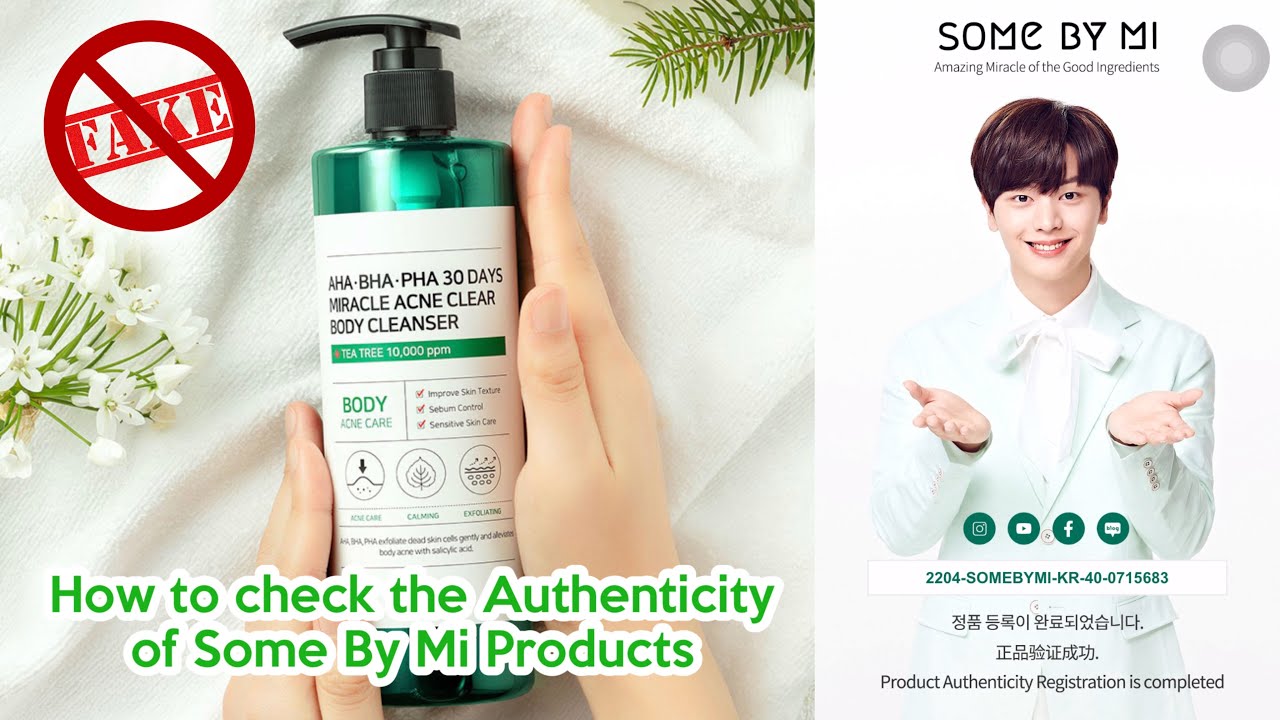 TUTORIAL: How to check the Authenticity of “Some By Mi” products - YouTube
