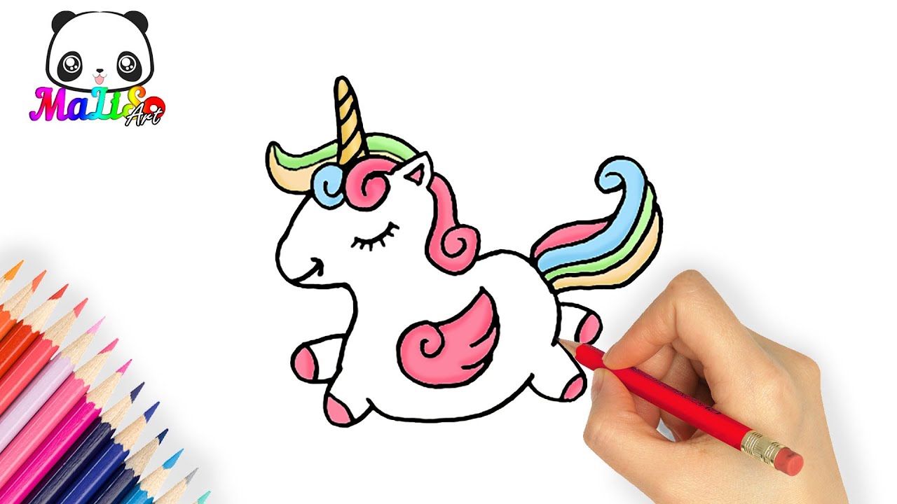 Як намалювати єдинорога Прості малюнки малюємо How To Draw An