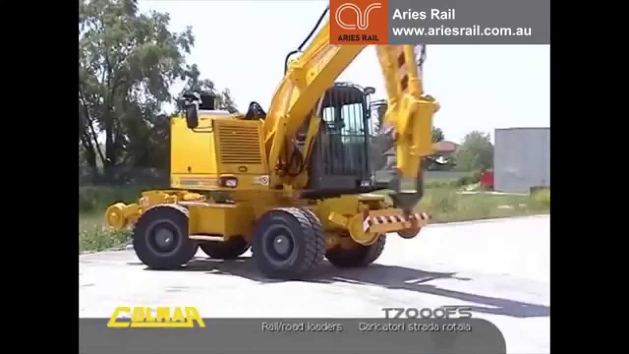 Colmar T7000 dedicated hi rail excavator. - YouTube