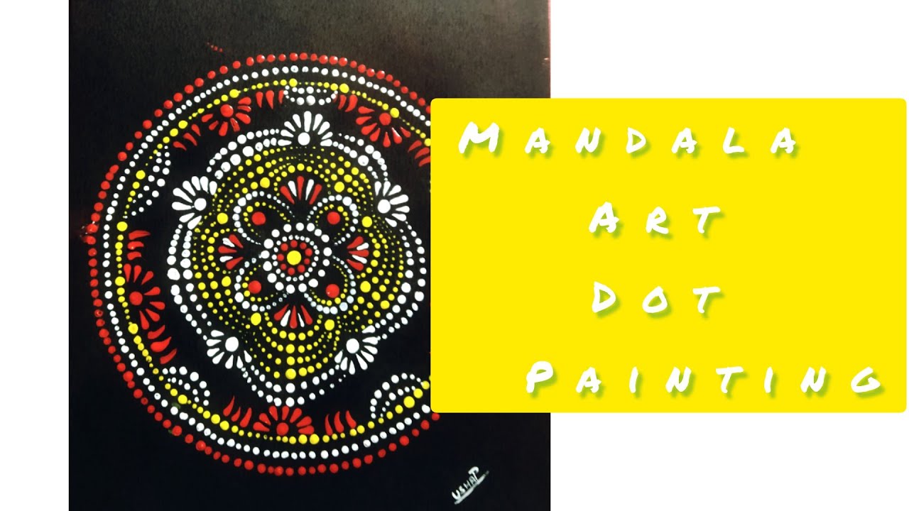 How to make Dot Art simple dot mandala painting ! for Beginners ...