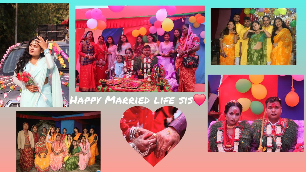 Dede ko bihey ma ramailo🩵 Happy Married life sis & Brother in law #Mrs ...
