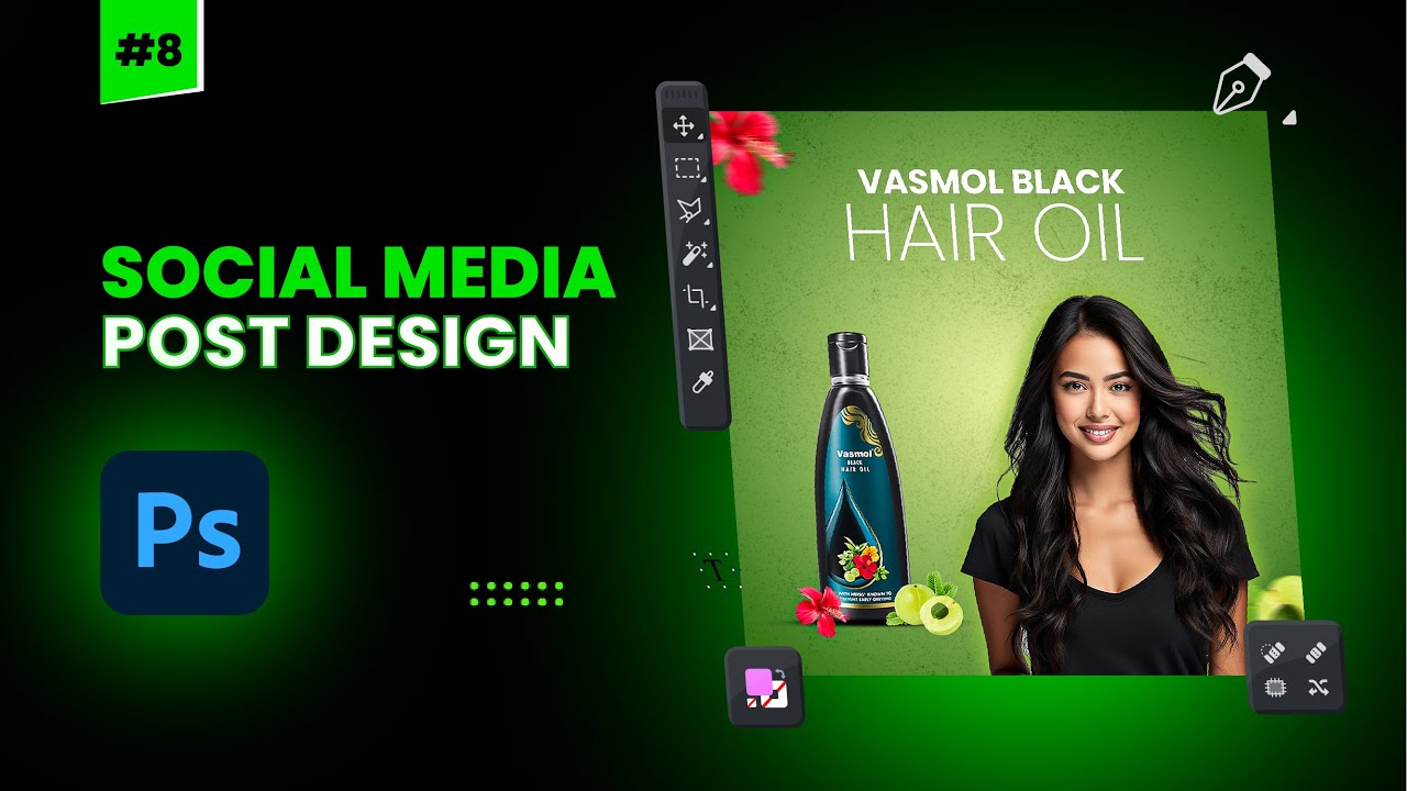 Photoshop Tutorial | Hair Oil Poster Design In Photoshop By Anuj Gautam ...