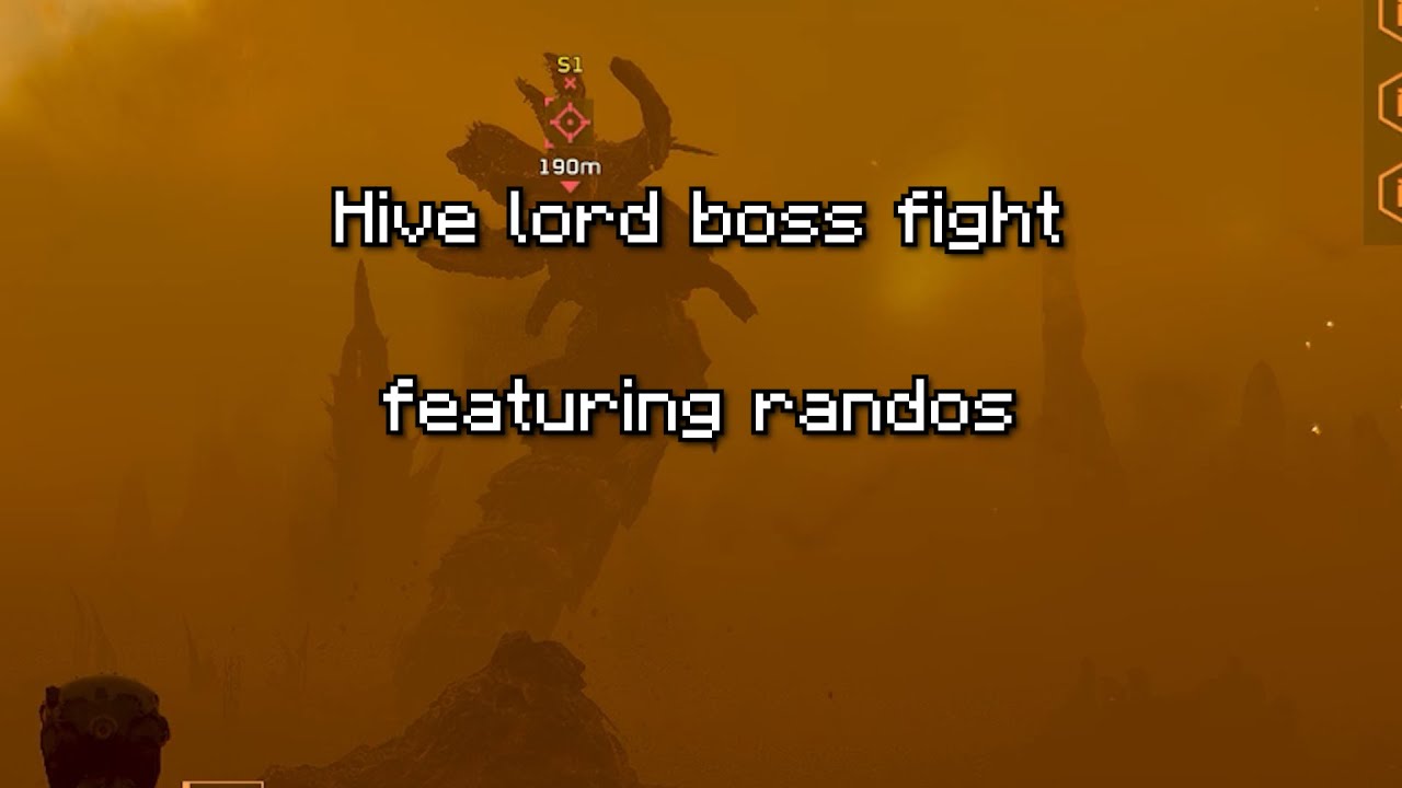 Hive Lord Boss Fight (SUPER HELLDIVE DIFFICULTY) w/Libertea ...