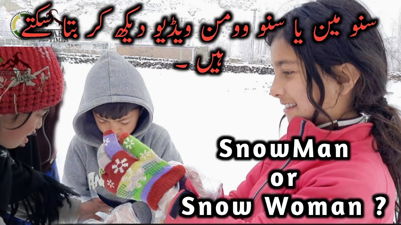 The Story of Mountains kids and SnowMan || Snow Woman || Heavy Snowfa ...