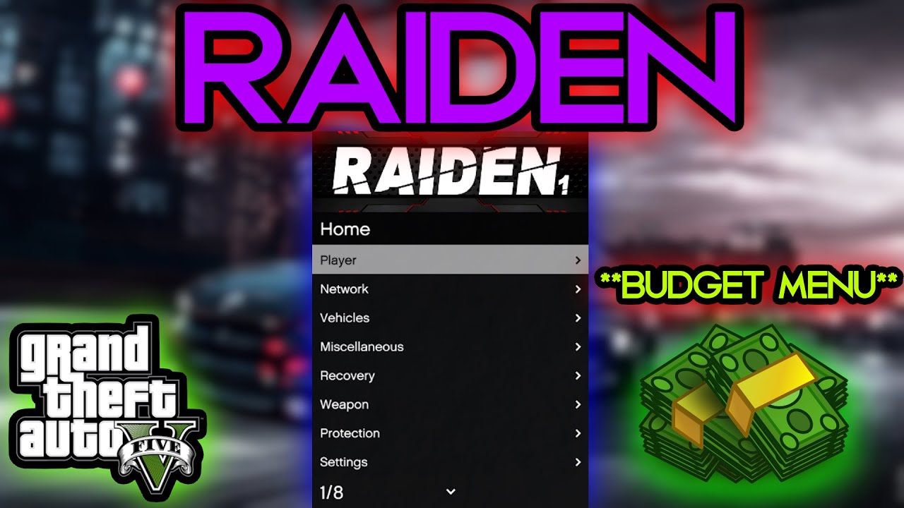 *NEW* RAIDEN ULTIMATE MOD MENU | GTA ONLINE | BUDGET MENU | MONEY/RP ...