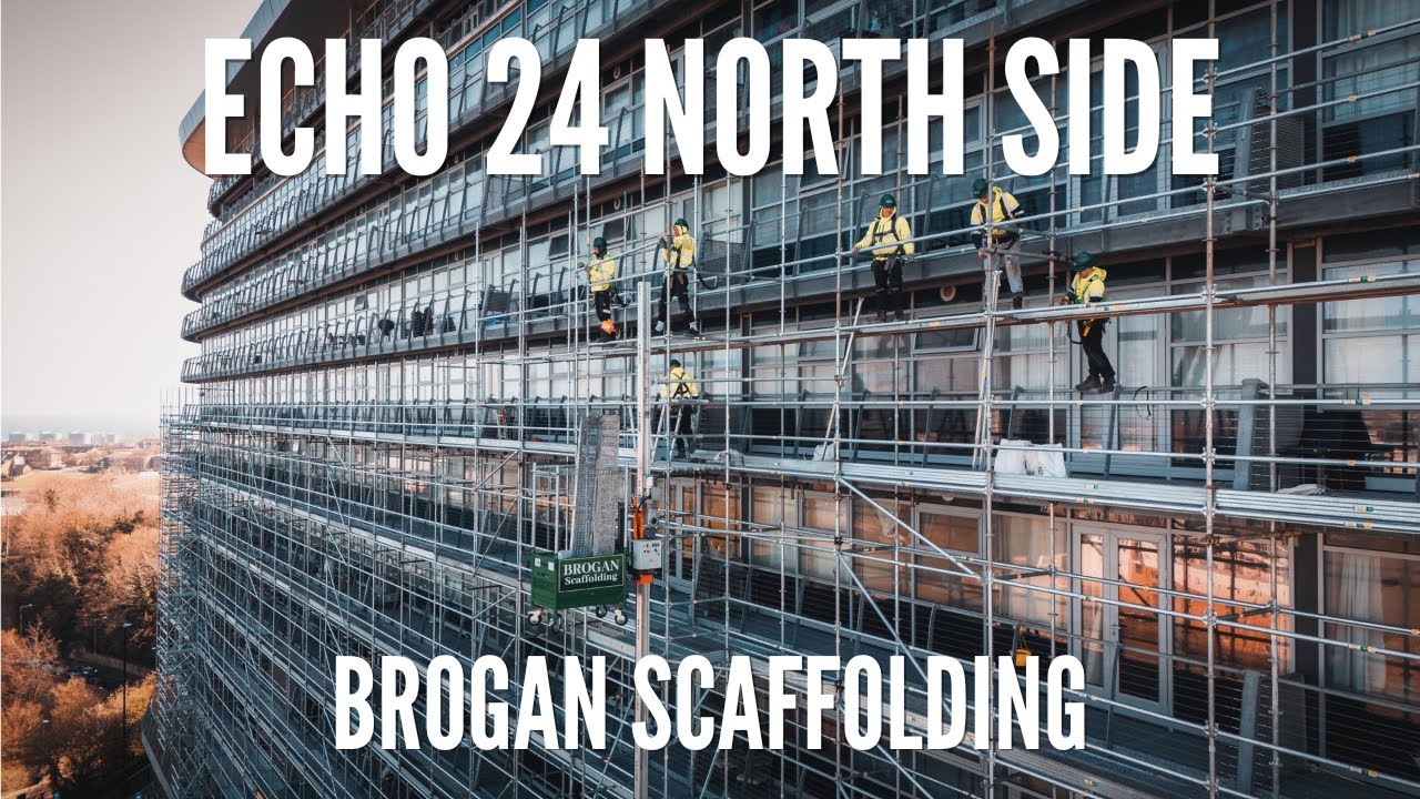 Up Close and Personal Brogan Scaffolding 4K Drone - YouTube