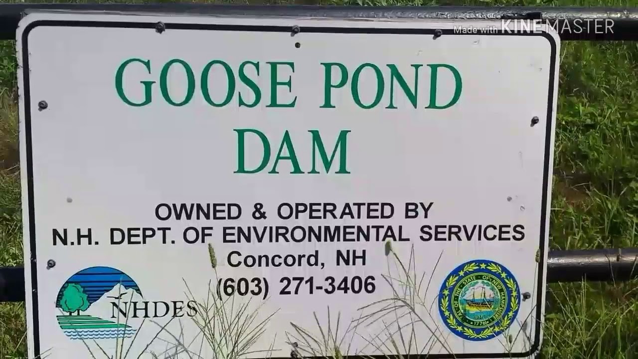 Goose Pond Dam - Canaan, New Hampshire - YouTube