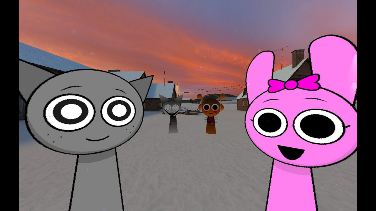 Sprunki Gray And Pinki Are In Love But Wenda And Oren Wants Them In gm ...