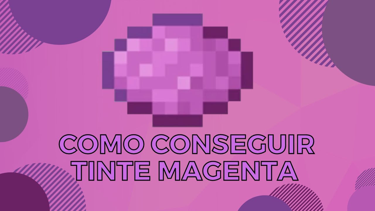 !COMO Conseguir! 🟣TINTE Magenta🌸 en Minecraft - 2022 - YouTube