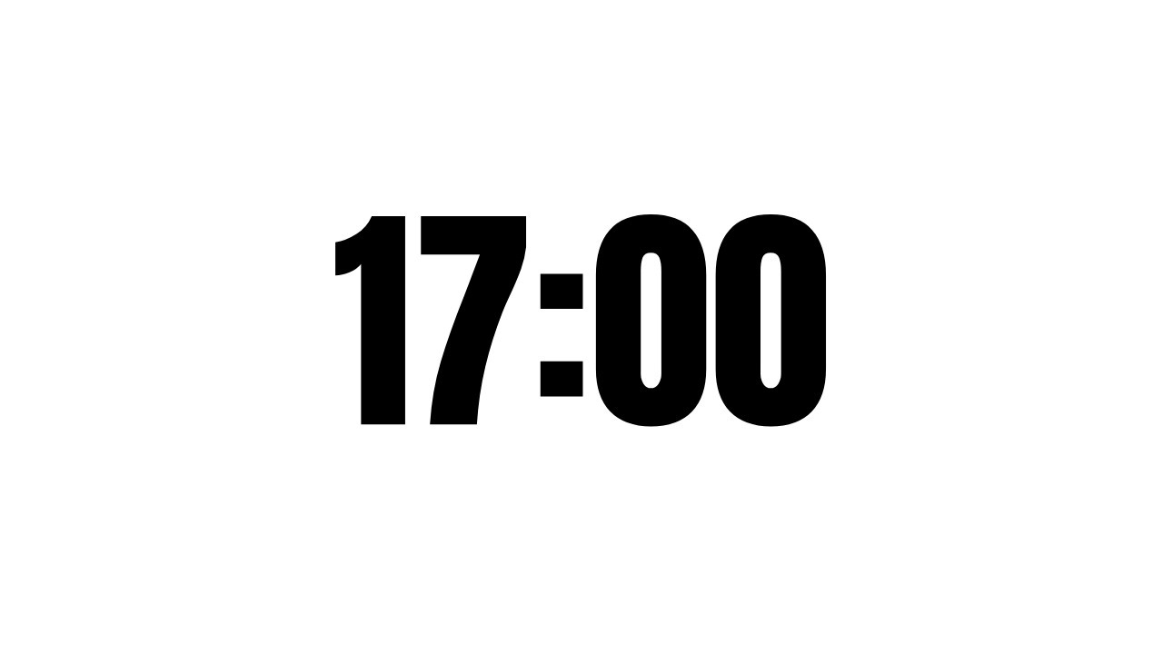 17 minute TIMER | (with ALARM) | (No Music) | - Timebased - YouTube
