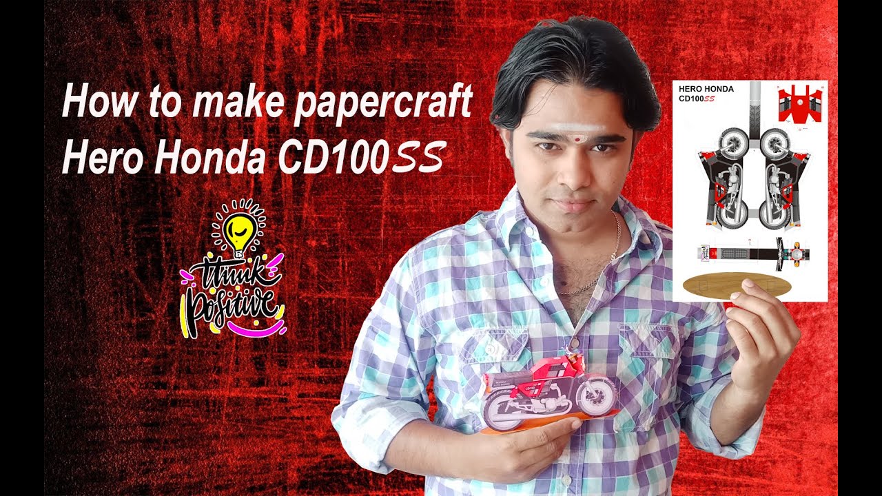 DIY paper craft motorcycle | how to make paper craft motorcycle | Hero ...