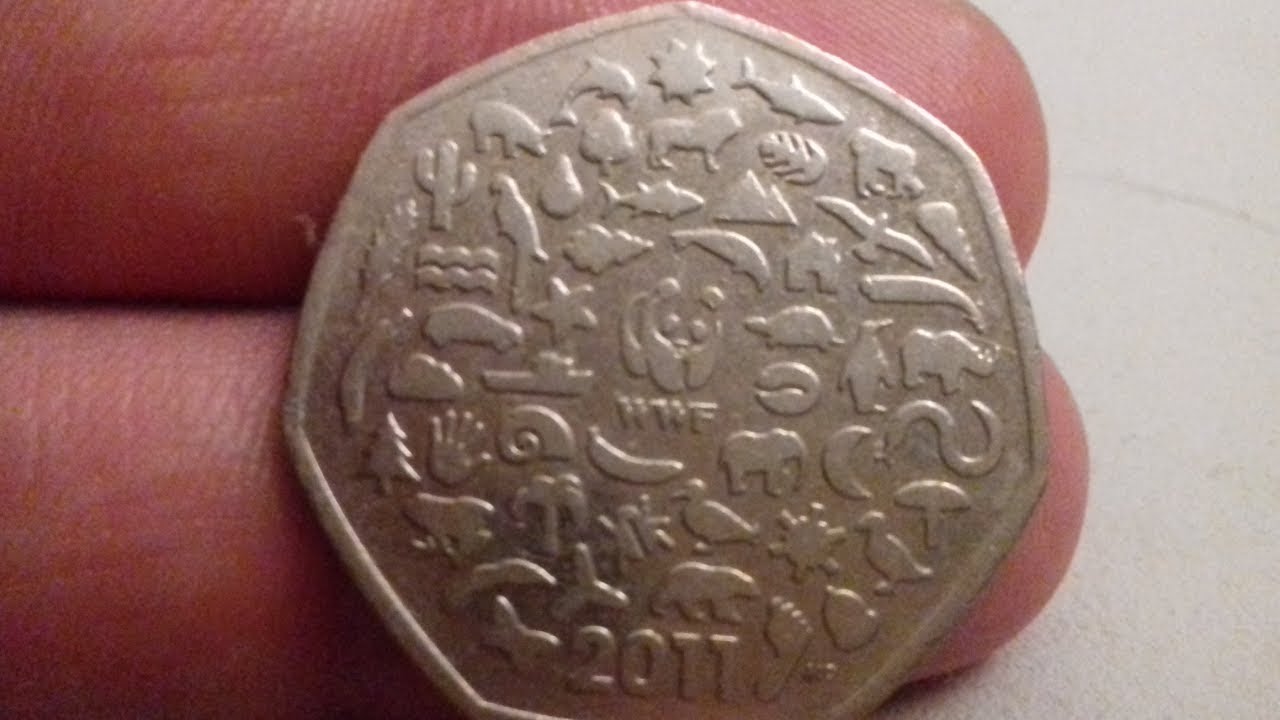 WWF 50p Value - Animal 50p Coin 2011 Value. - YouTube