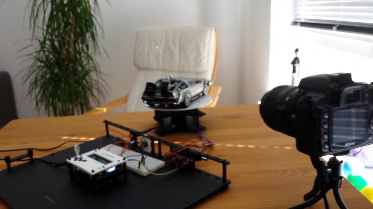 DIY Automated Turntable with Camera Shutter for 360° Product ...