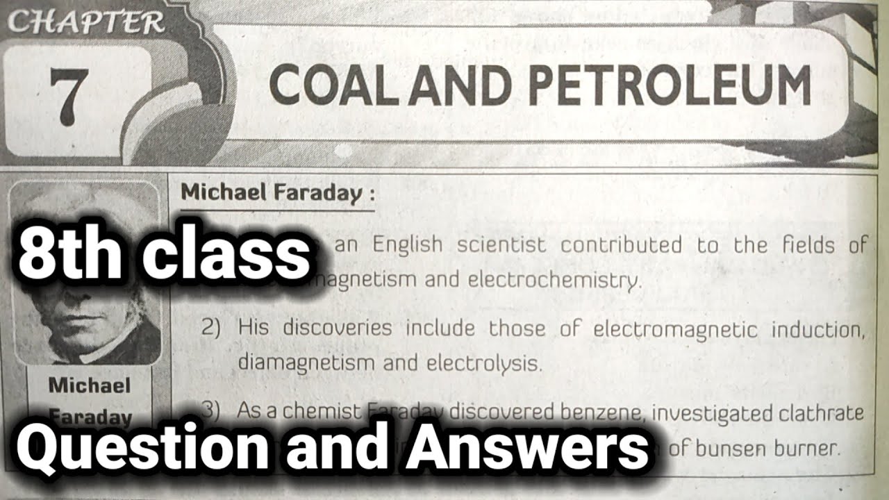 8th class |Physics |7.Coal And Petroleum lesson |Question And Answers ...