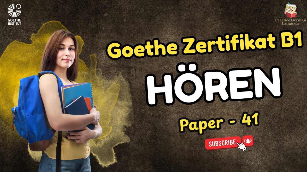 German B1 Hören Model Test | Original Prüfungsformat mit Lösungen ...