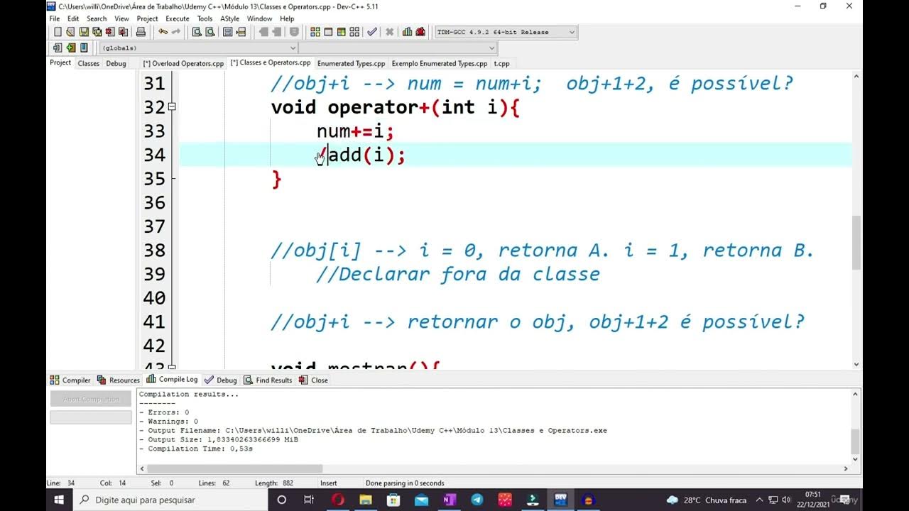 47 Classes e Operators - YouTube