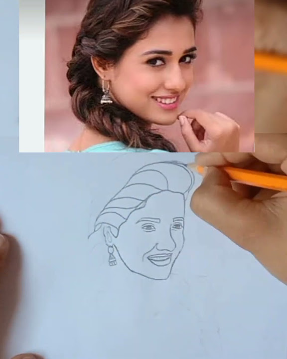 Disha Patani Drawing Art Like Viral Trending Shorts Short