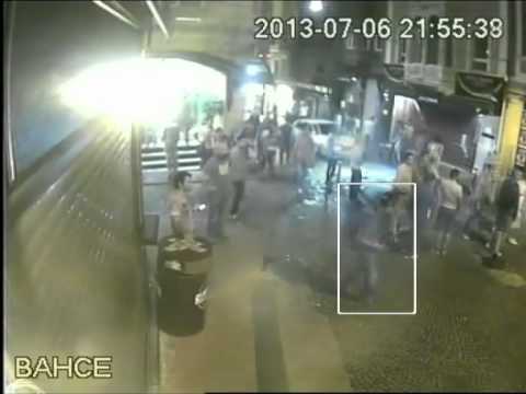 6 TEMMUZ 2013   YALCIN CAKIR GEZİ EYLEMLERİ GÜVENLİK KAMERASI KAYDI