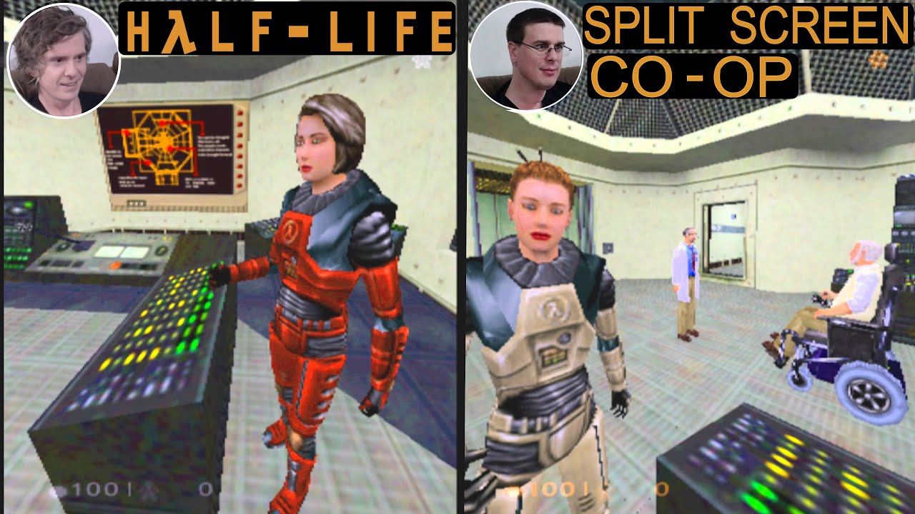 Half Life [PS2] Split Screen Co-Op 'Decay' mode - MISSION 1 - YouTube