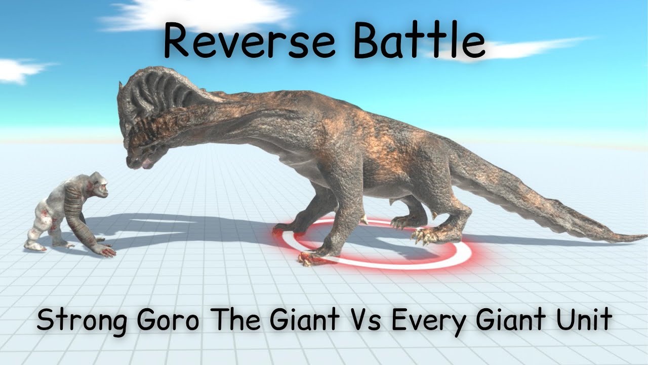 Reverse Battle - Strong Goro The Giant Vs Every Giant Unit ARBS |Animal ...