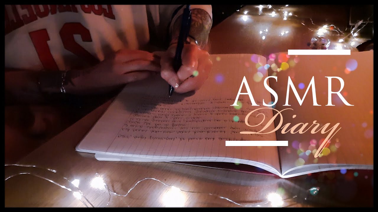 ASMR - Writing my diary (to make you fall asleep) 📝😴 - YouTube