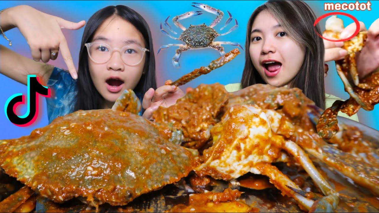 AMIS GAK? VIRAL TIKTOK | MUKBANG KEPITING MENTAH ALA KOREA🥲 KEPITING RAJUNGAN - YouTube