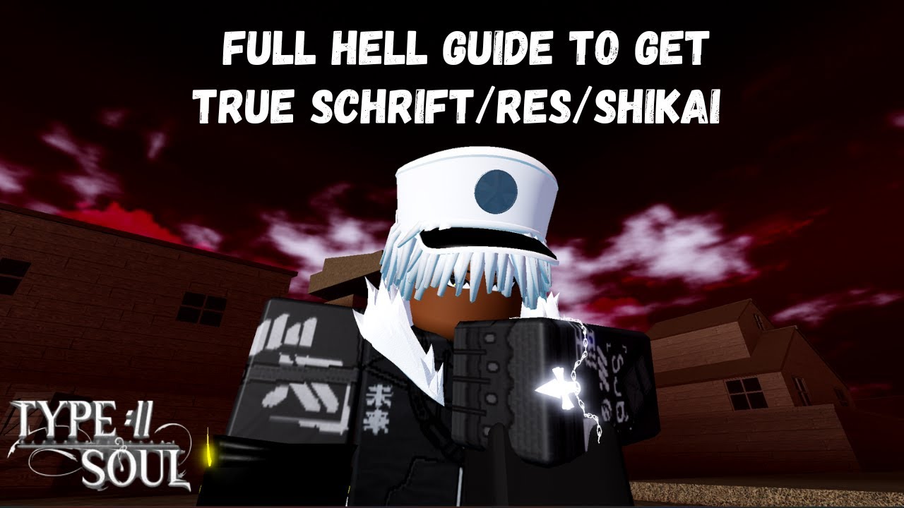 Hell Guide On Getting True Schrift/Shikai/Partial [Type Soul] - YouTube