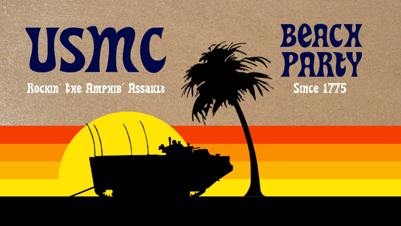 USMC beach party - YouTube
