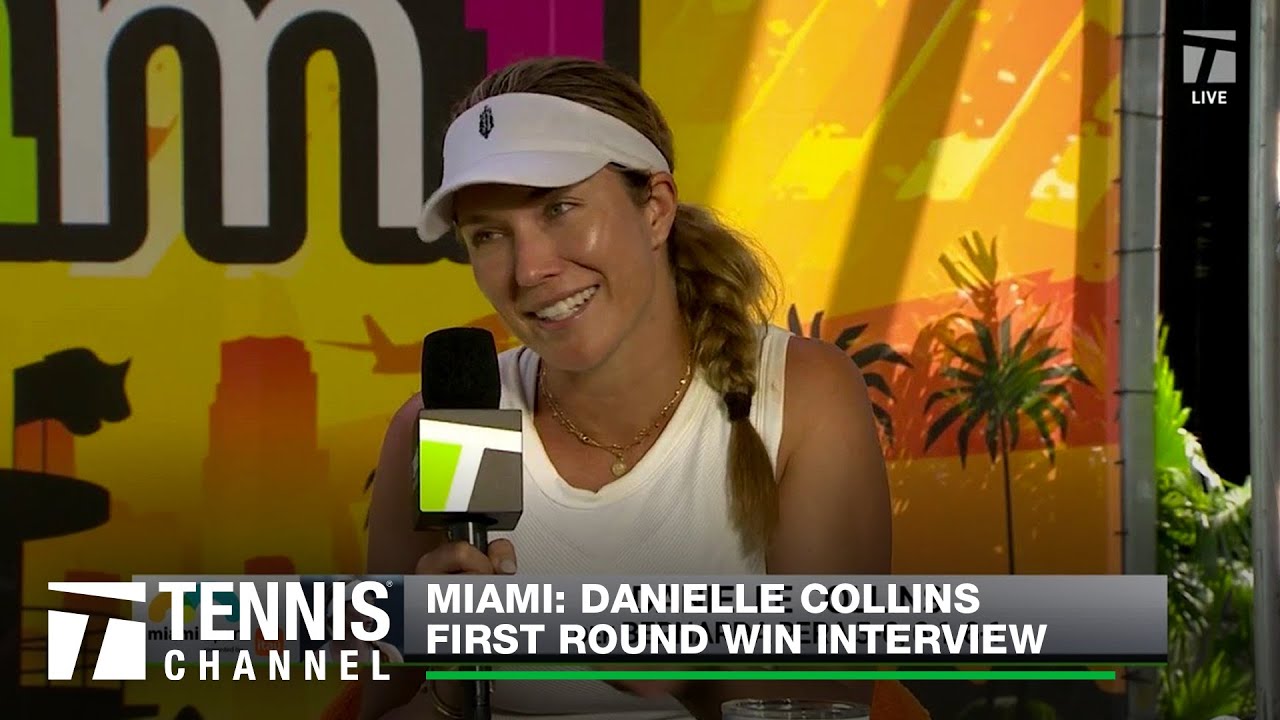 Danielle Collins Loving Hot Florida Conditions | Miami 1R - YouTube