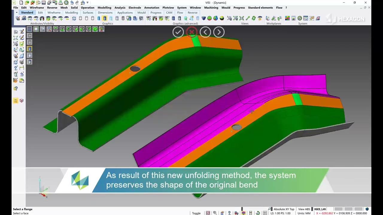 PROGRESS - Part Unfolding - Flange by Deformation | VISI 2022.1 - YouTube