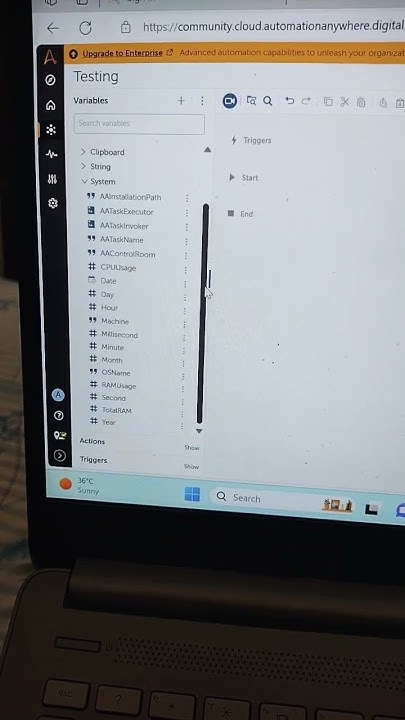 System Variables | Automation 360 | Automation Anywhere - YouTube