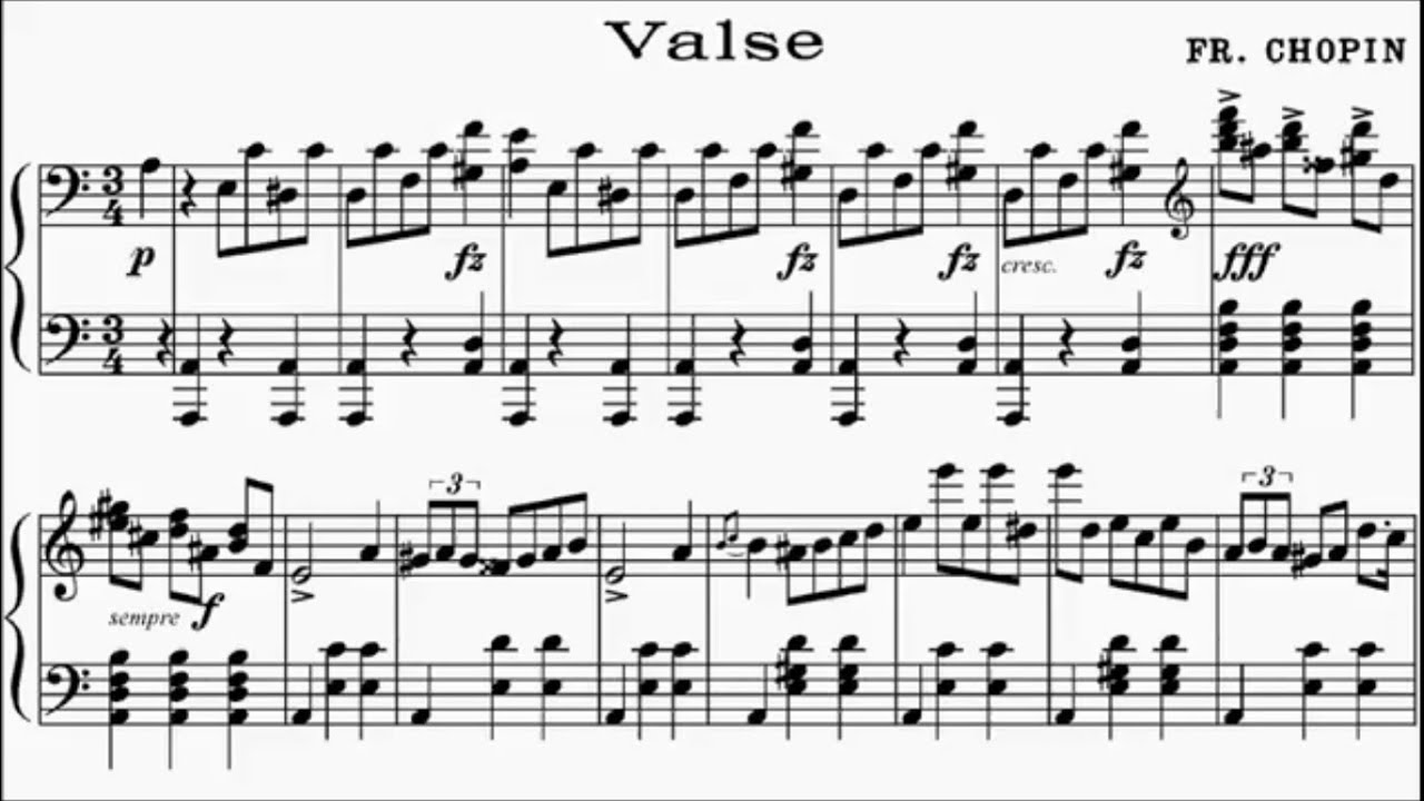 New Chopin Valse 2024 (Free Sheet Music PDF) - YouTube