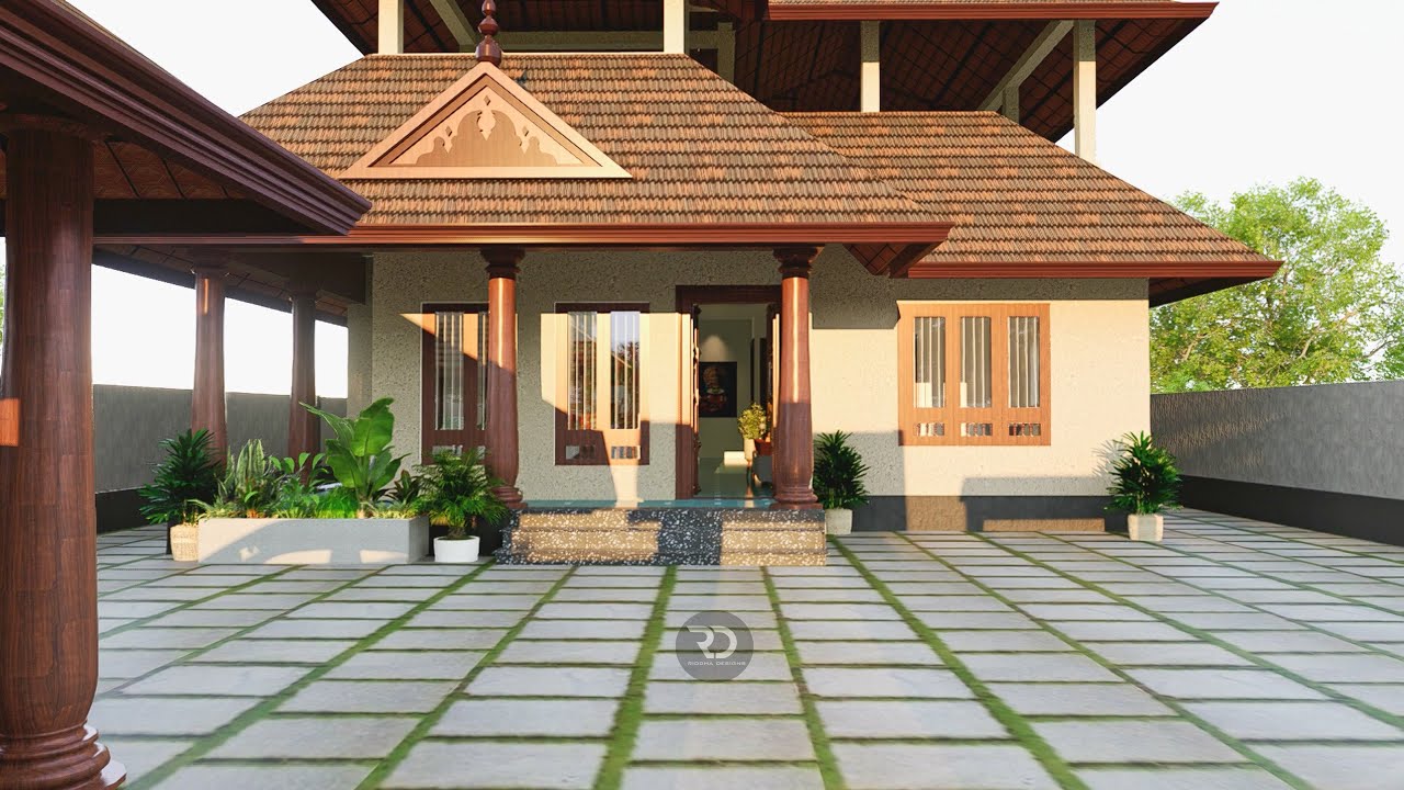 3BHK | Traditional | Home Tour | D5Render | Riddha Designs | 4K | 3d ...