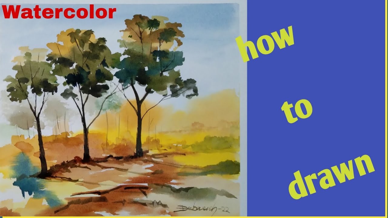 BROKEN TREE DRAWING AND ART #PAINTING # DRAWING #WATERCOLOUR #ART #HOW ...
