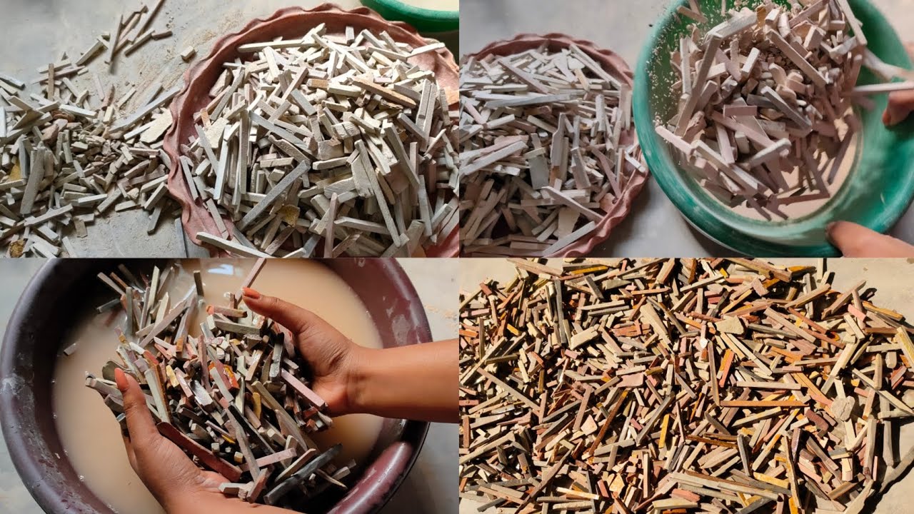 How to I'm cleaning Slate Pencil Step by step process || Very Earthy ...