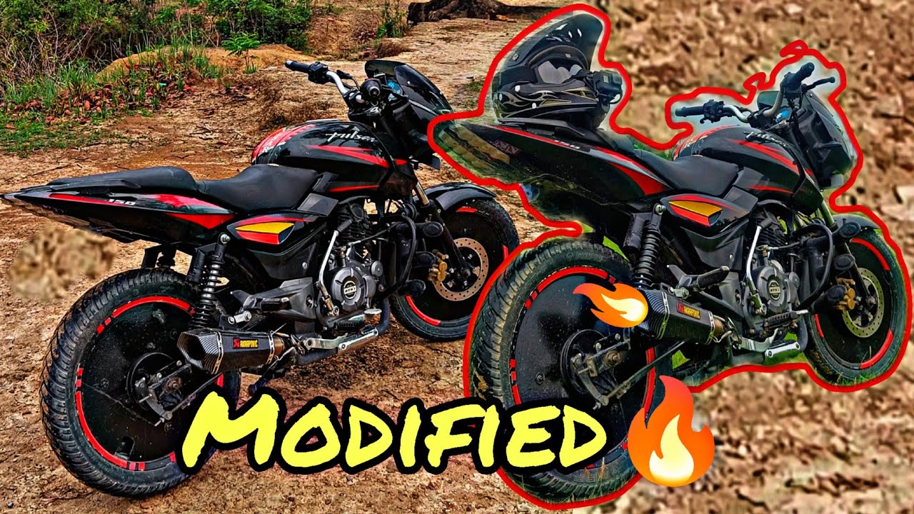 Top five modification on my bike 😍 || modified🔥 pulsar || one piece 🔥 ...
