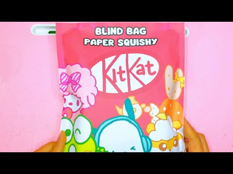 BLIND BAG PAPER SQUISHY KITKAT SANRIO EDITION - YouTube