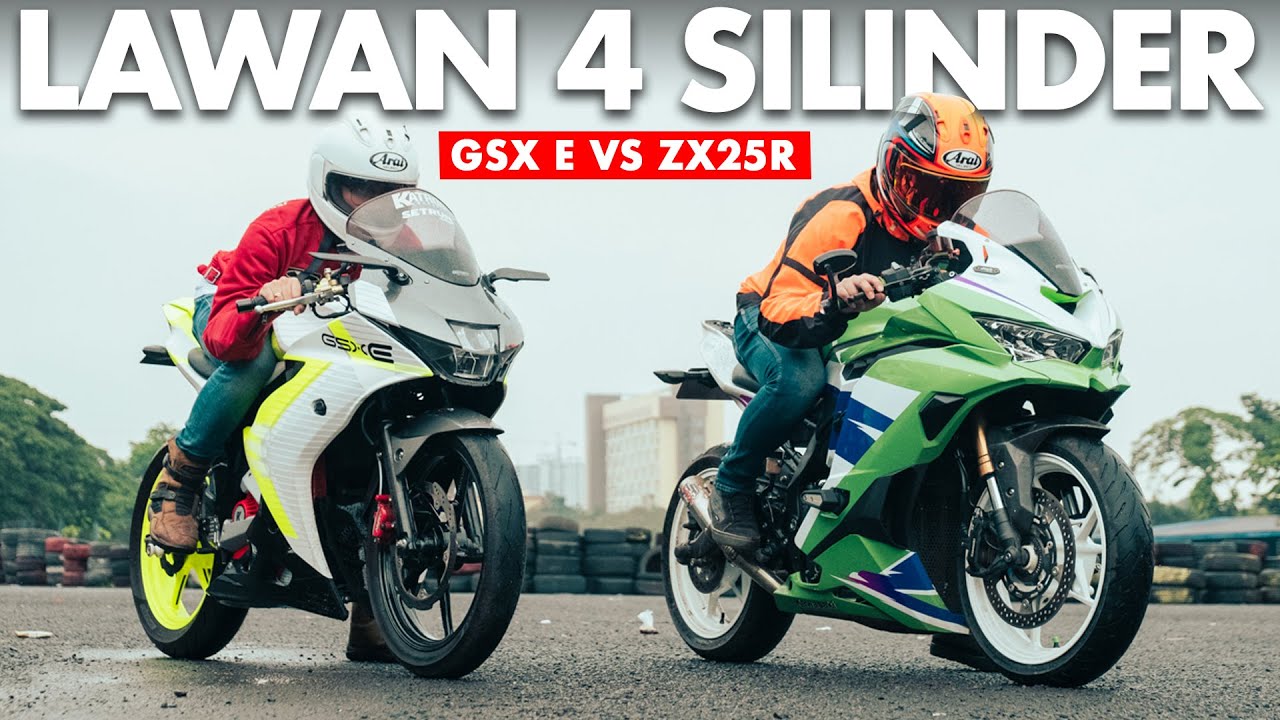 DRAG RACE: ZX25R Lawan GSX Listrik di Sentul, Menang Mana? - YouTube