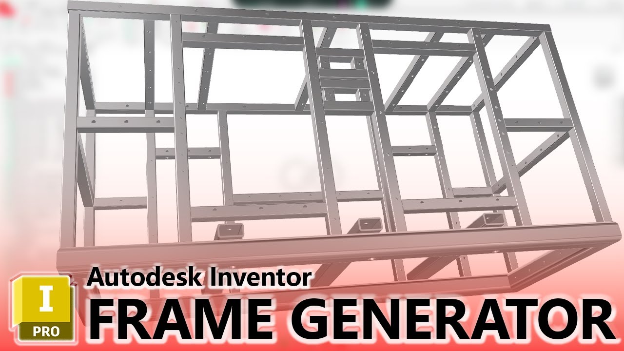 Autodesk Inventor - Frame GENERATOR Basics for BEGINNERS! - YouTube