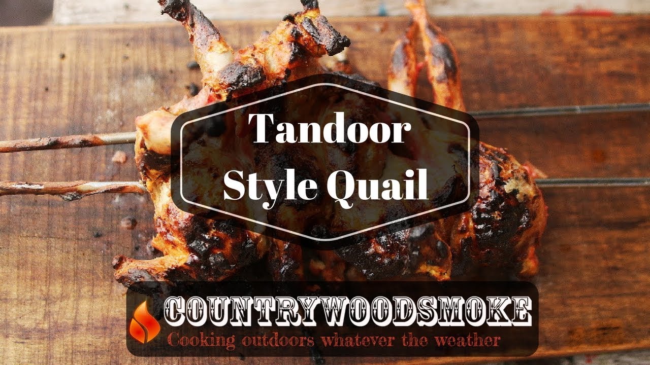 Tandoor style Quail cooked on a Kadai firepit - YouTube