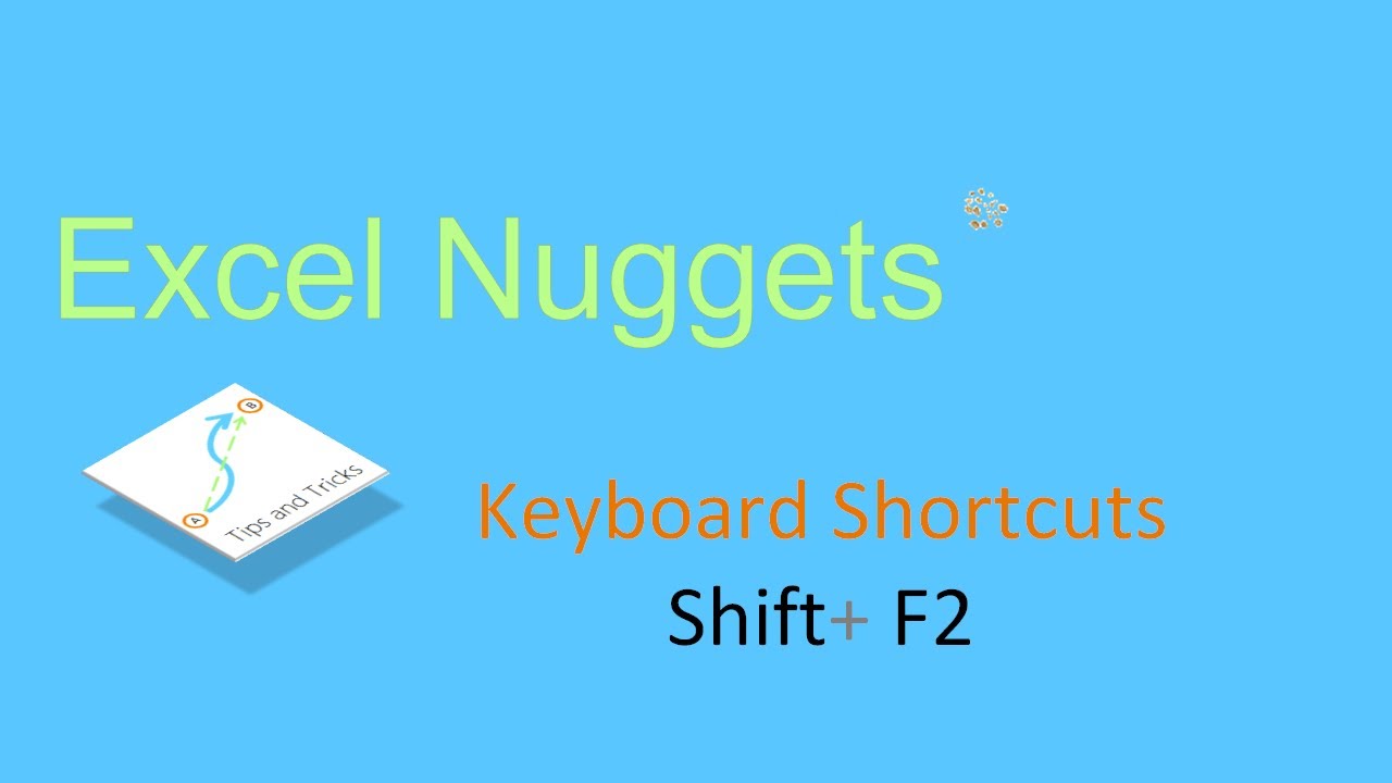 Excel 2010 Shortcut - Adding and Editing a Comment: Shift + F2 - YouTube