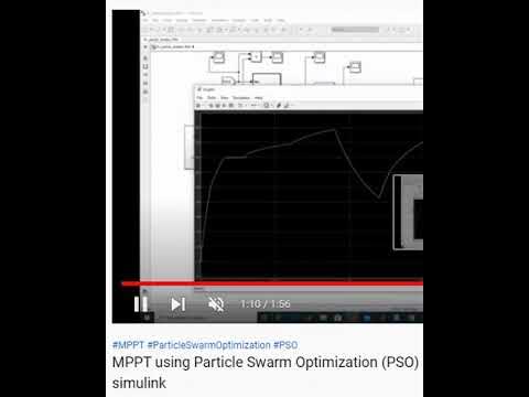 MPPT using Particle Swarm Optimization PSO for partially shaded PV array matlab simulink ...