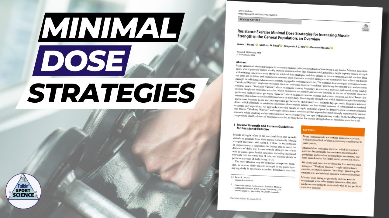 5 MINIMAL DOSE STRATEGIES FOR INCREASING STRENGTH IN THE GENERAL ...