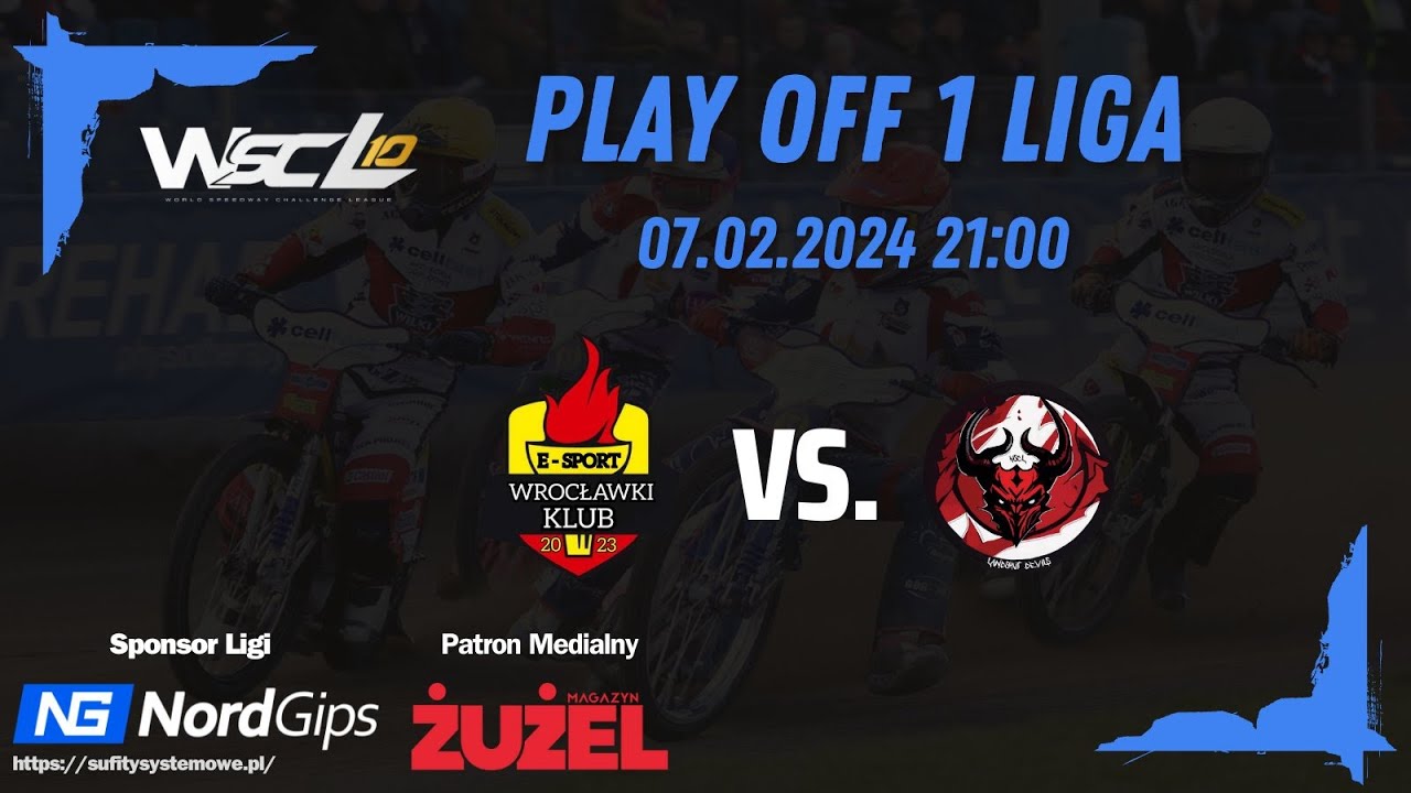 NORDGIPS WSCL: SPARTA WROCŁAW - LANDSHUT DEVILS || REWANŻ FAZY PLAY-OFF ...