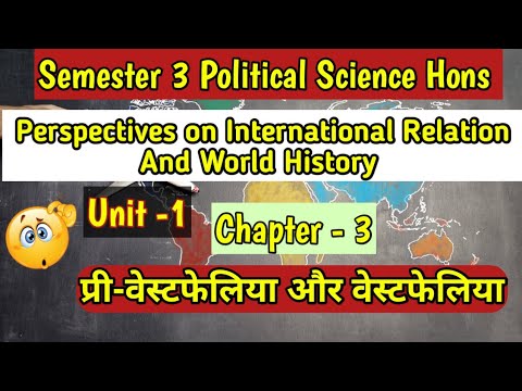 Perspective on International Relation And World History chapter 3 प्री ...
