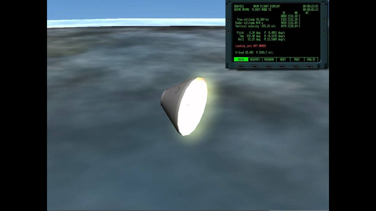 Orion capsule re-entry (X-Space) - YouTube